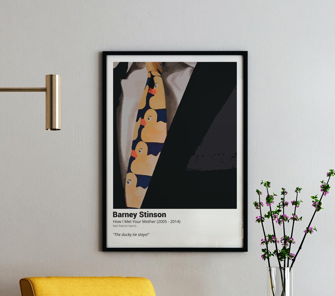 Barney Stinson Ducky Tie Poster: HIMYM Wall Art (digital Download) - Etsy