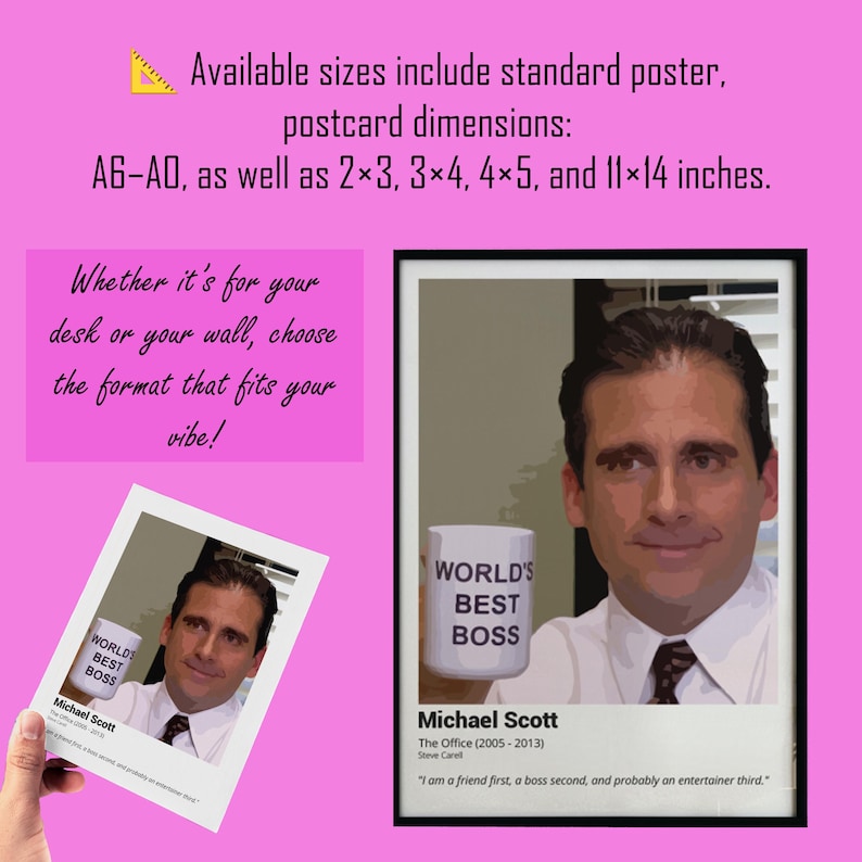 10 PCS the Office Poster Postcard Bundle, Instant Download, Printable ...
