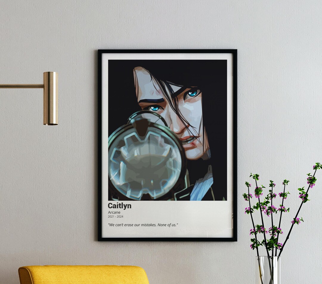 Caitlyn Arcane Poster: League of Legends Vector Art (digital Download ...