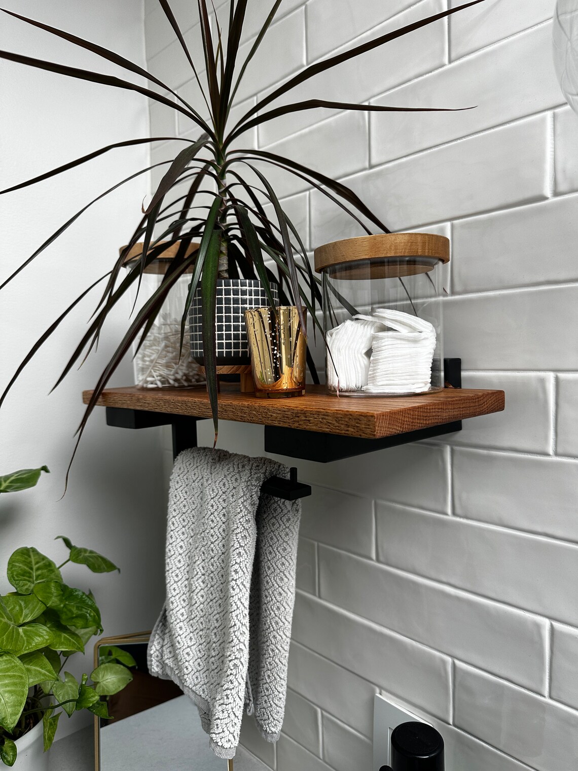 Wood Shelf Custom Wooden Shelf Rustic Bathroom Shelves Kitchen Shelf - Etsy