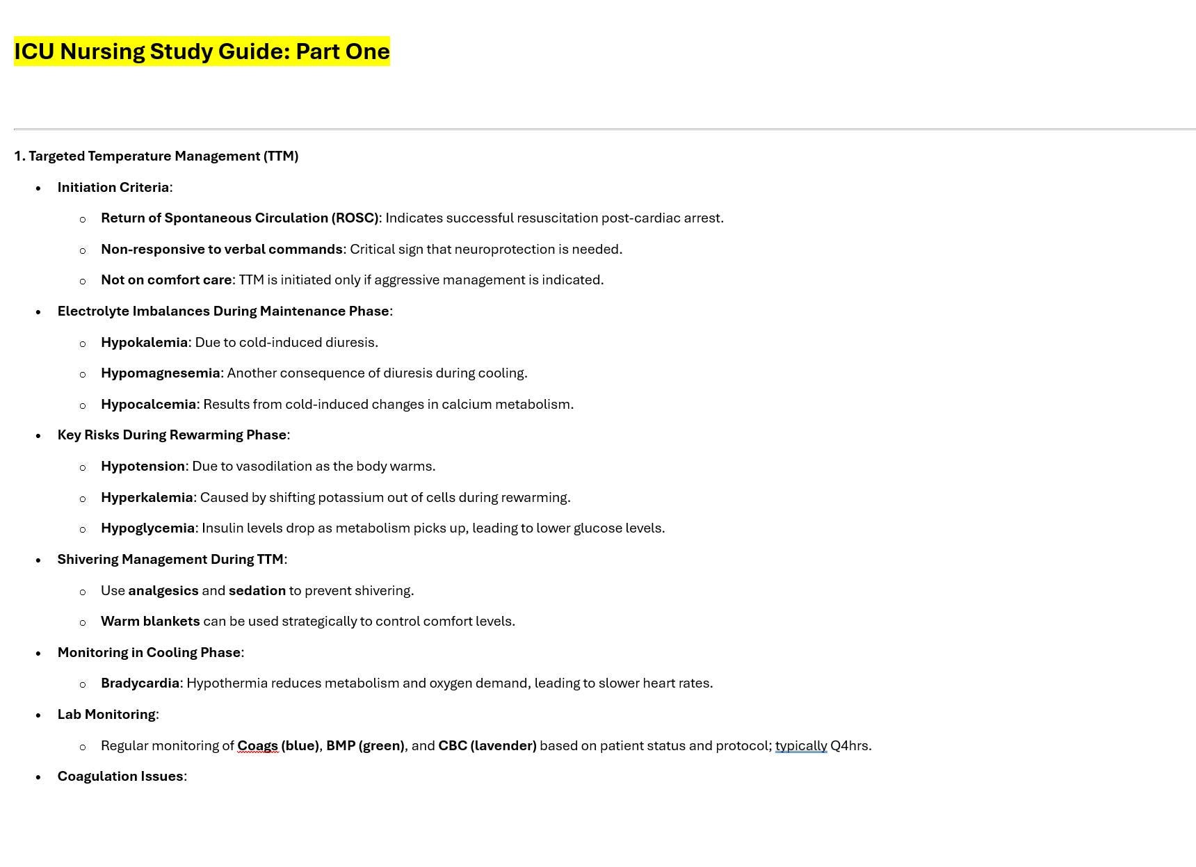 ICU Nursing Skills & Concepts: Study Guide With 100 Pertinent Critical ...