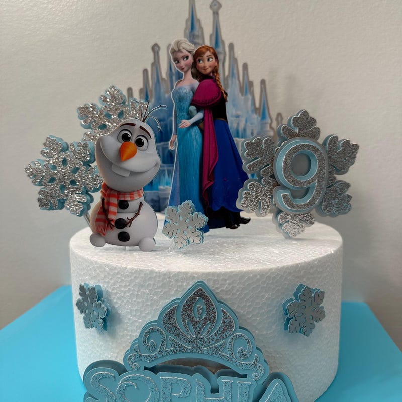 Frozen Cake Topper - Etsy