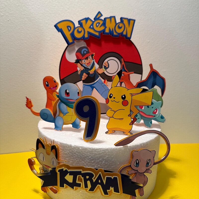 Pokemons Cake Topper - Etsy