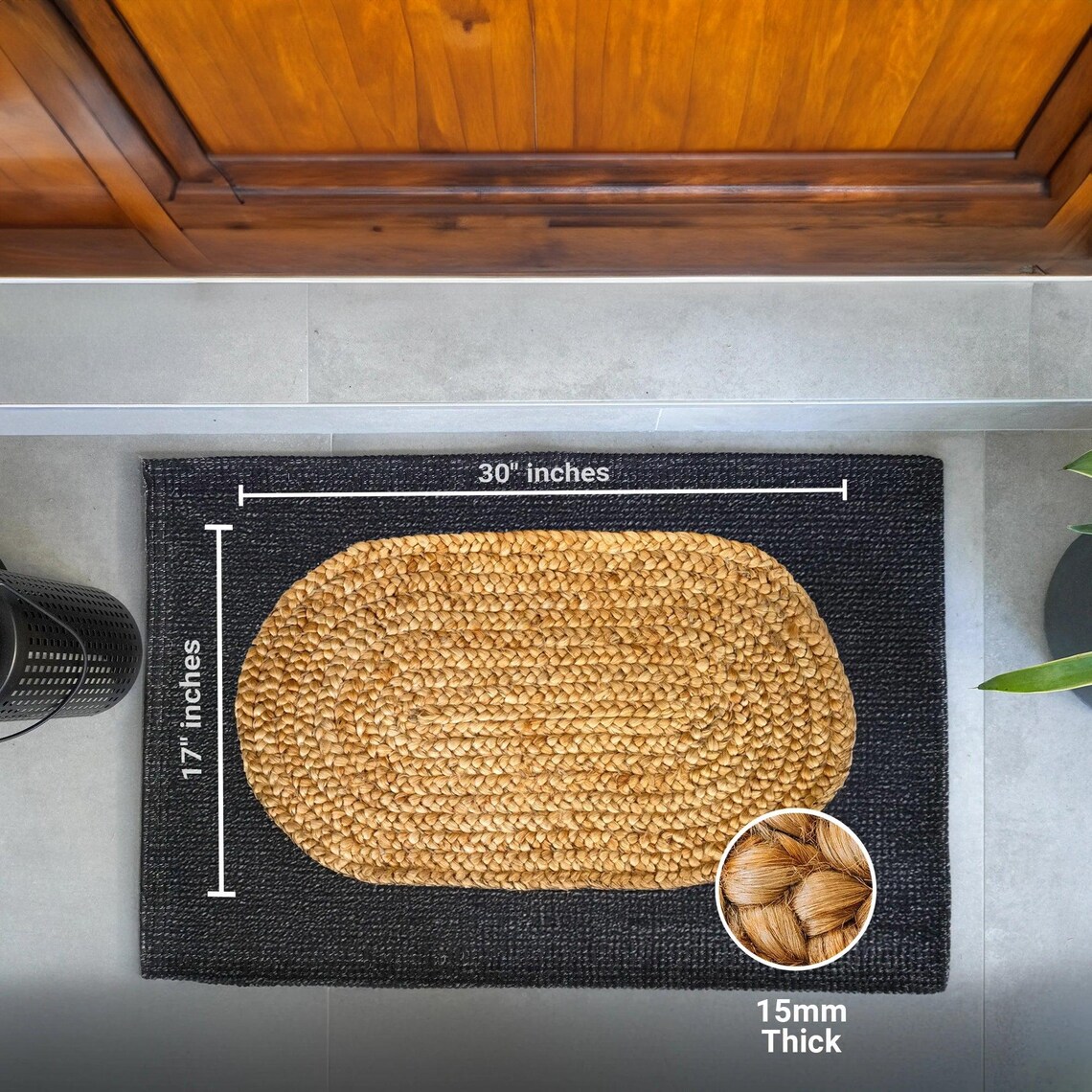 Rope Oval Natural Woven Doormat - Etsy