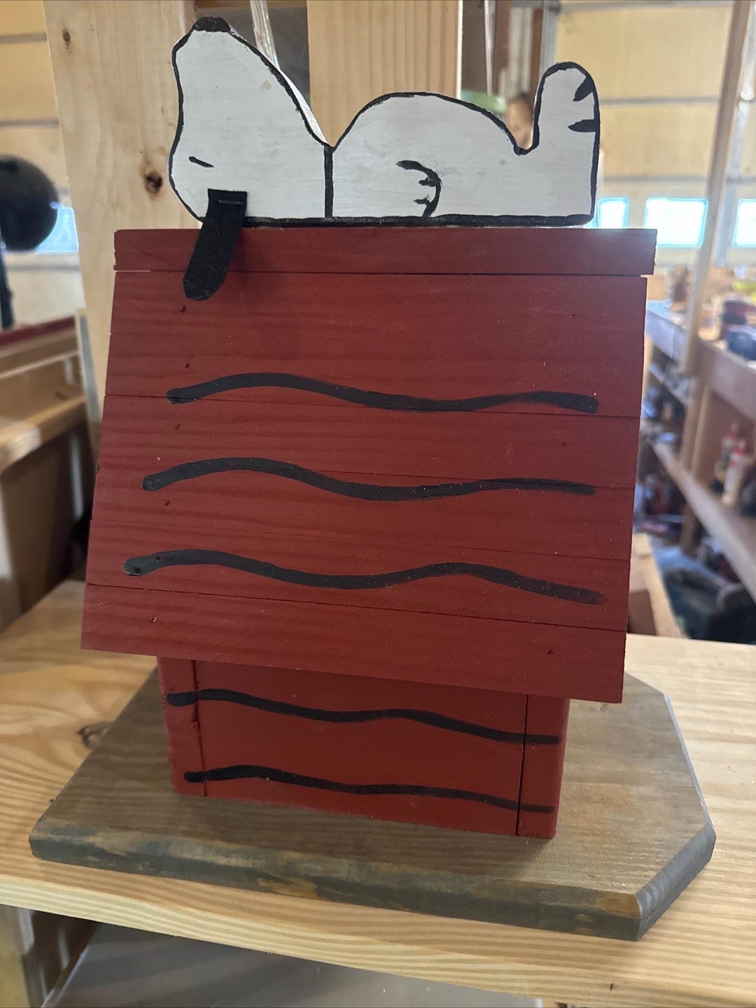 Snoopy Bird House With Easy Clean Out. Cedar and Pine Lumber - Etsy