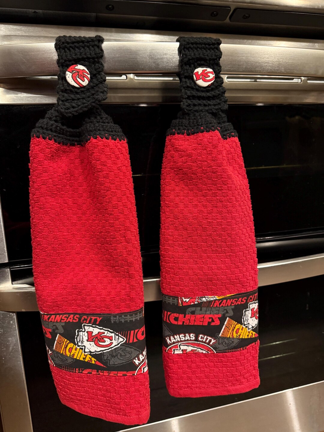 Kansas City Chiefs Team Sports Hanging Kitchen Towel - Kansas City ...