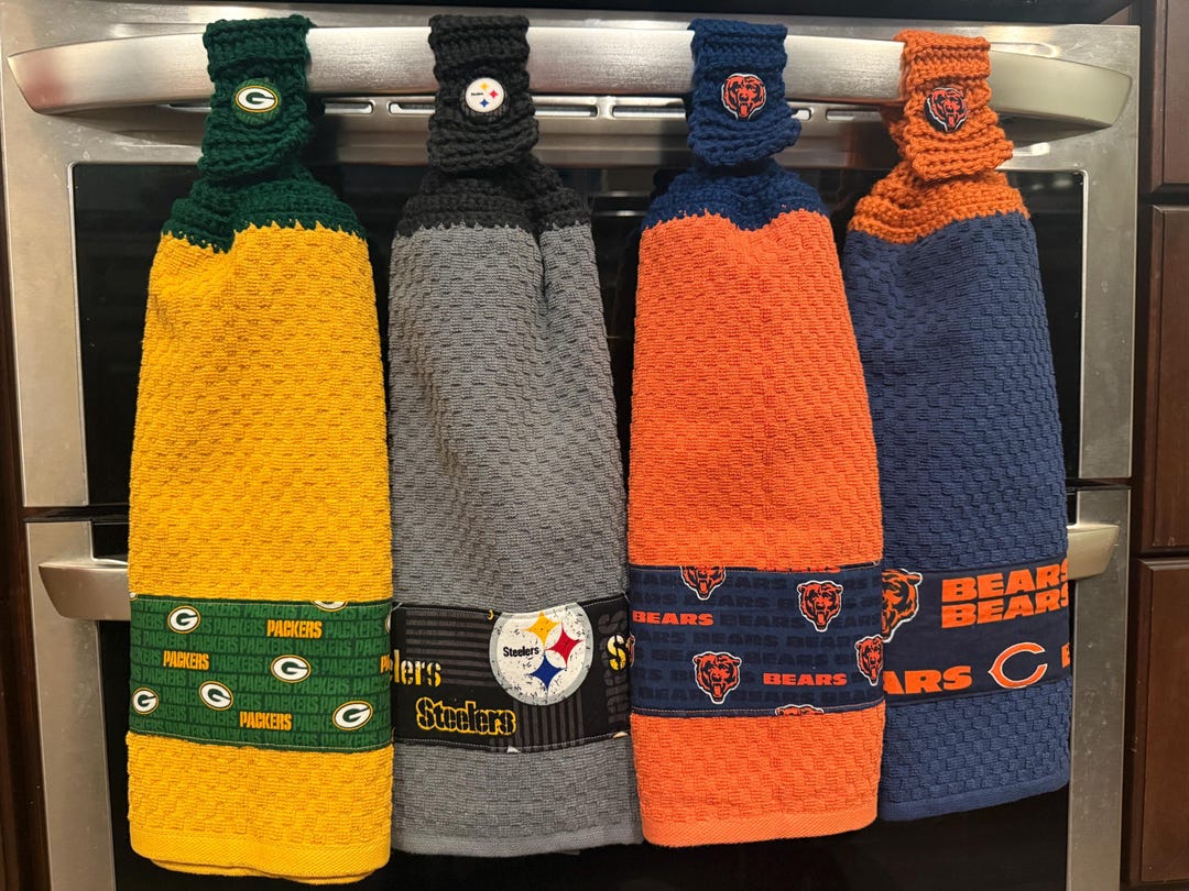 NFL Team Sports Hanging Kitchen Towel - Green Bay Packers, Pittsburgh ...