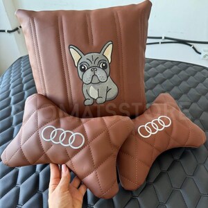 Personalized Car Pillows, Leather Car Pillows, Eco-leather Car Pillows ...