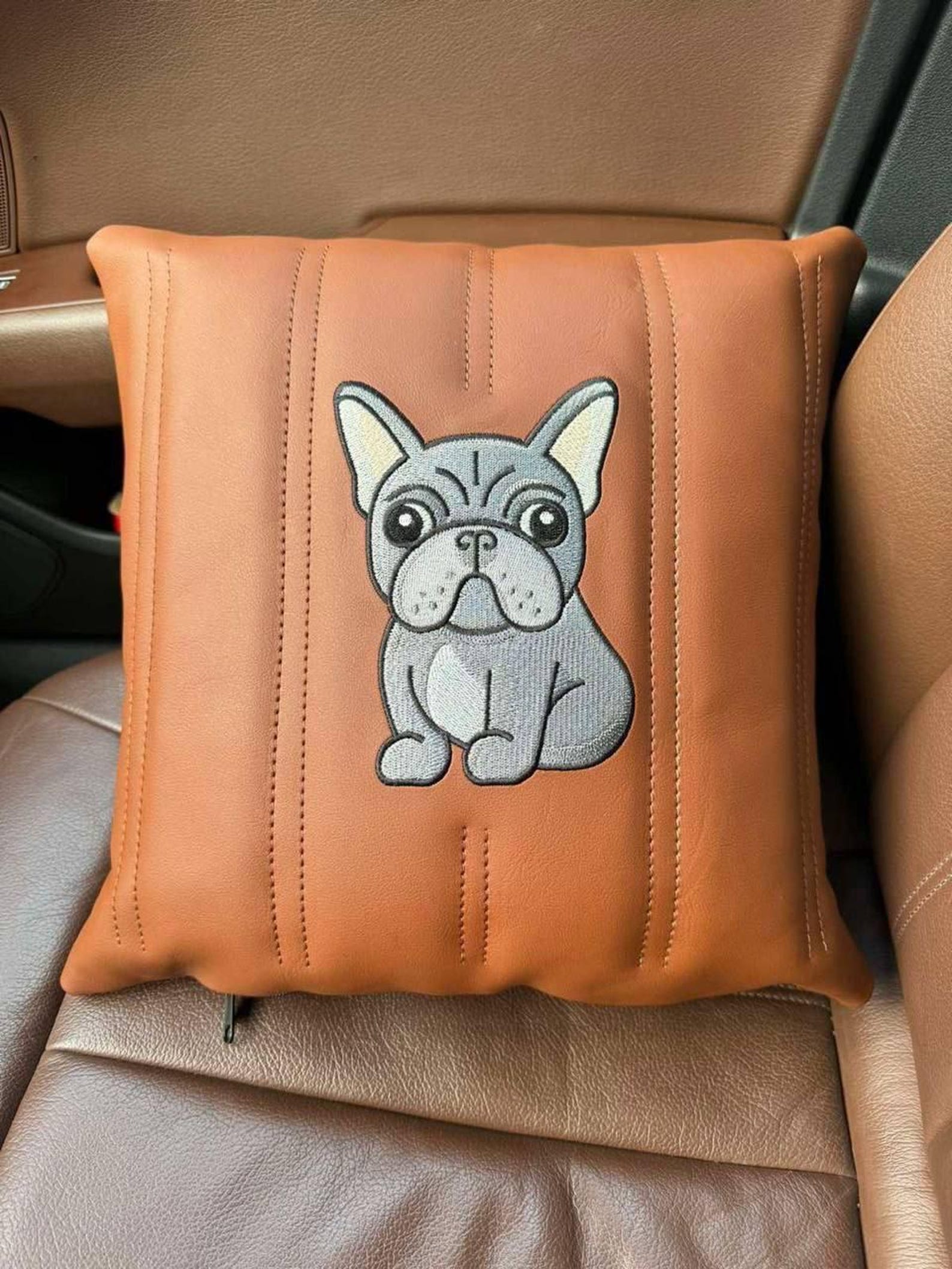 Personalized Car Pillows, Leather Car Pillows, Eco-leather Car Pillows ...