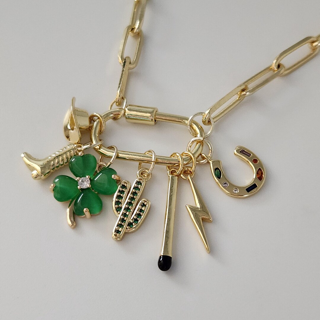 Build Your Own Multi Charm Carabiner Necklace: Personalized Custom ...