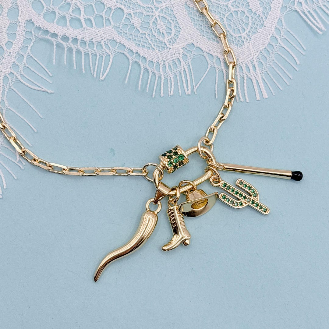 Multi Custom Charm Bracelet. Beautiful Carabiner With Multi Charm ...