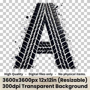 Tire Track Png Tire Track Font Tire Font Tire Letters Racing Letters ...