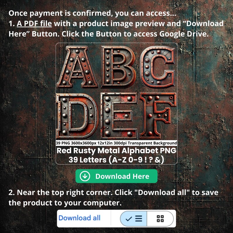 Red Alphabet Letters, Rusty Alphabet, PNG Alphabet, Rusty Letters ...