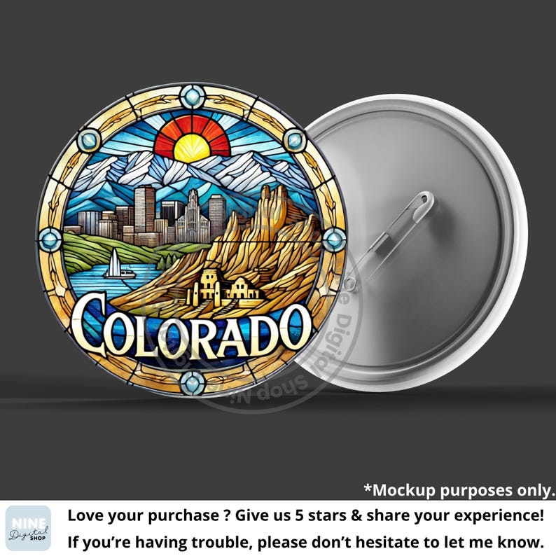Colorado Stained Glass Png, Colorado Png Sublimation, Colorado Art ...