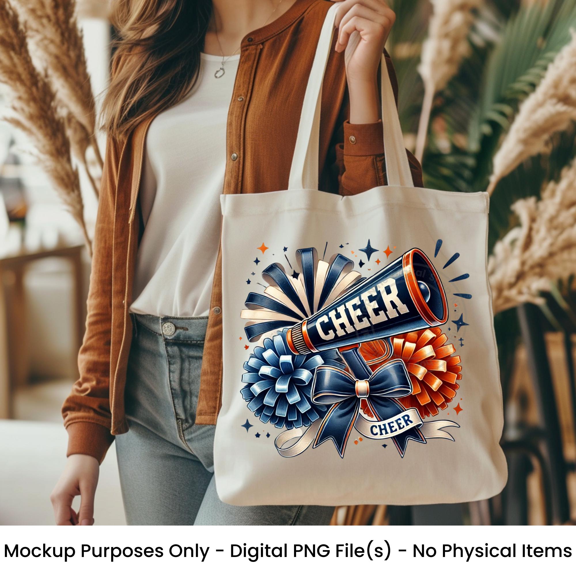 Cheer Orange Cheer Blue Png Cheer Pom Poms Cheer Megaphone Cheerleading ...