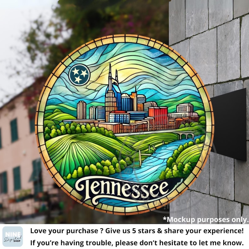 Tennessee Stained Glass PNG, Stained Mirrors, USA States Stained Glass ...