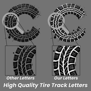 Tire Track Png Tire Track Font Tire Font Tire Letters Racing Letters ...