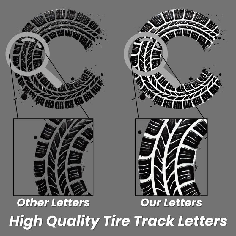 Tire Track Png Tire Track Font Tire Font Tire Letters Racing Letters ...