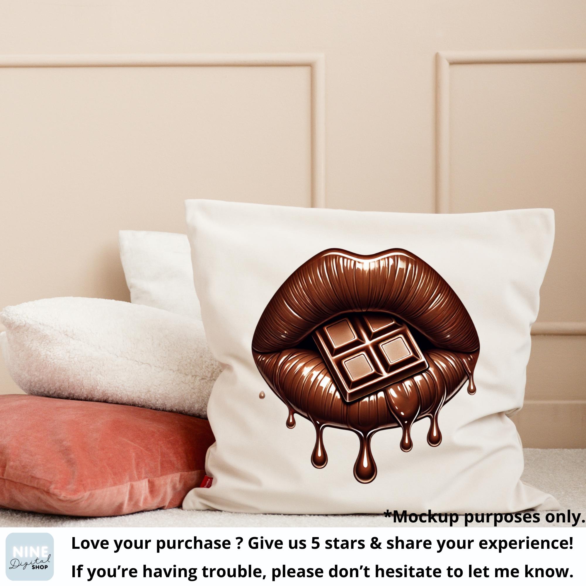 Chocolate Dripping Lips Png, Chocolate Clipart, Lips Art Biting ...