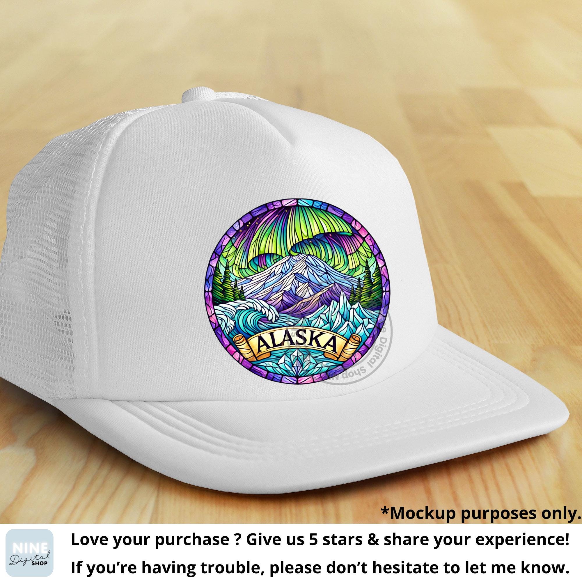 Alaska Png, Alaska Stained Glass Png, Stained Glass Printable, USA ...
