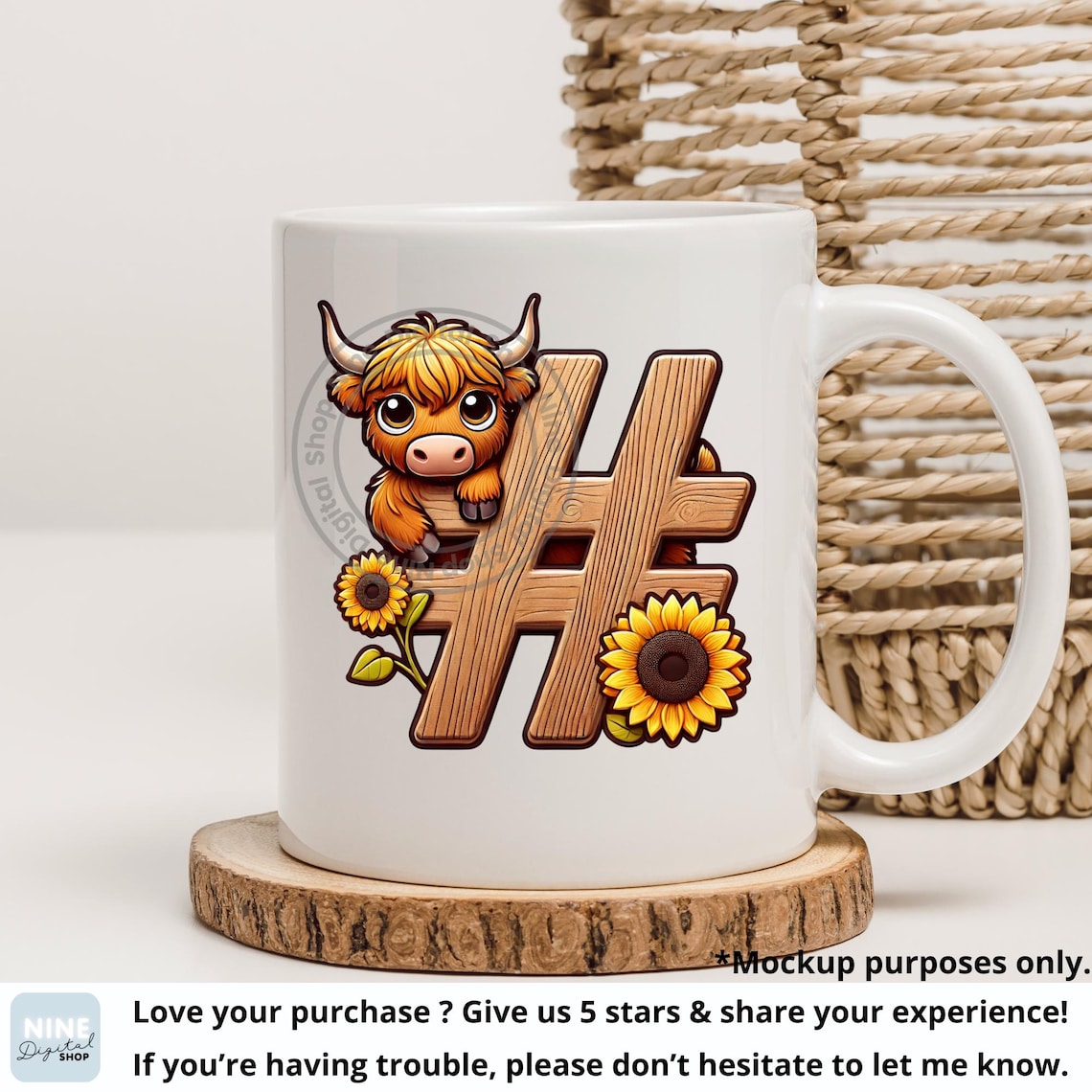 Highland Cow Alphabet Letter Png, Sunflower Highland Cow Png, Highland ...