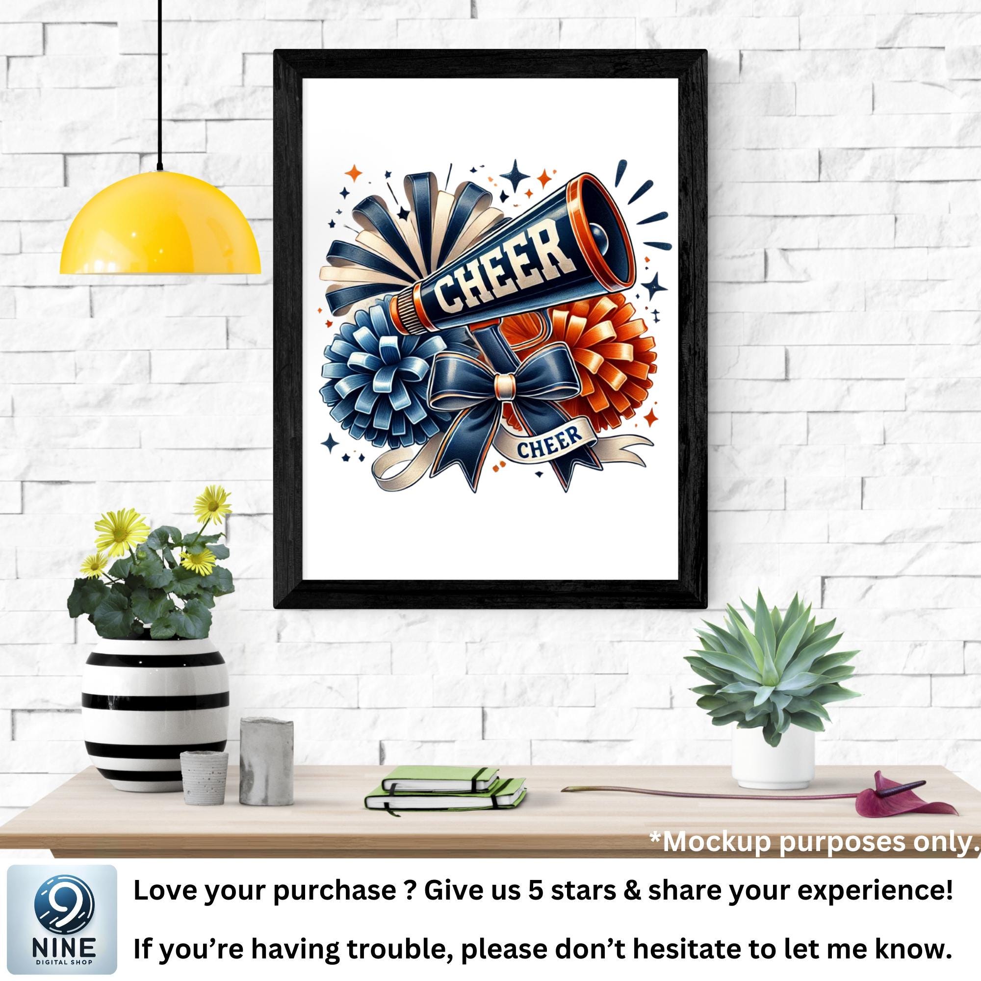 Cheer Orange Cheer Blue Png Cheer Pom Poms Cheer Megaphone Cheerleading ...