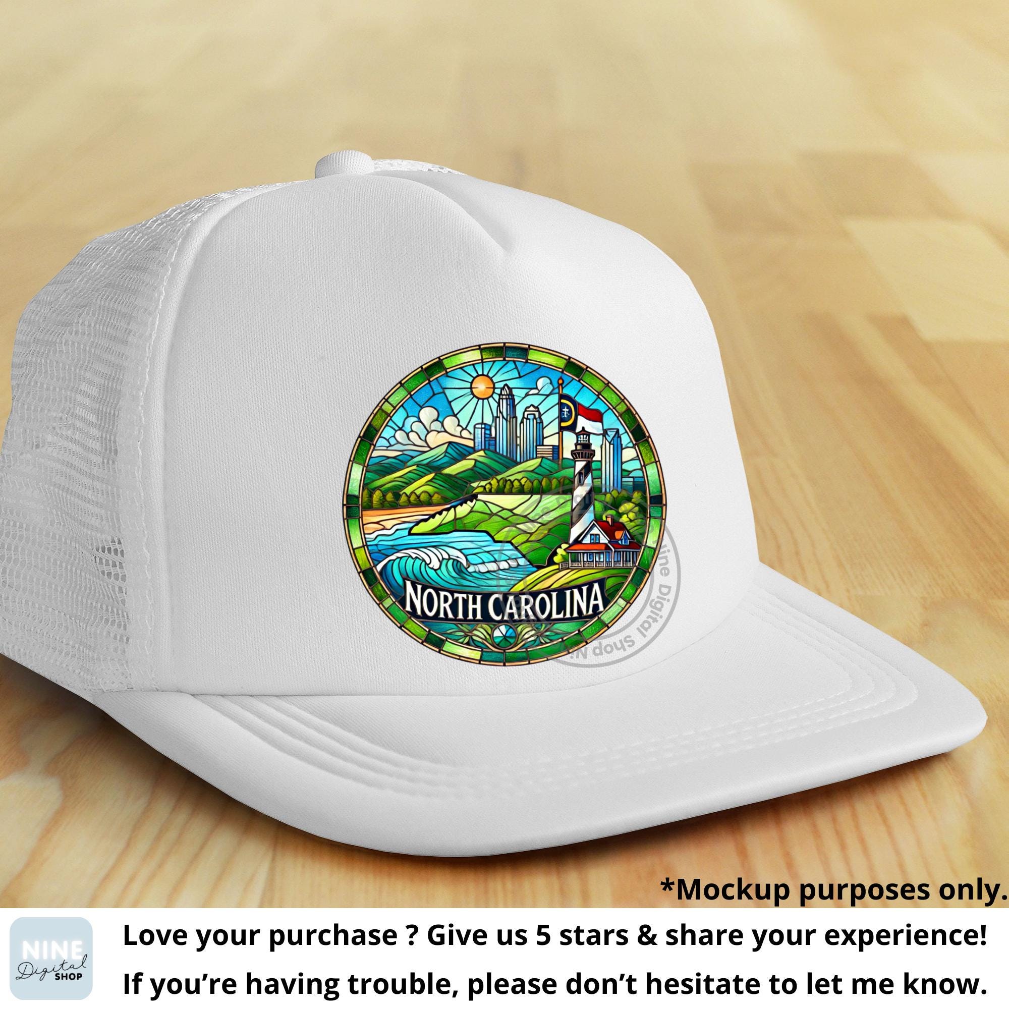North Carolina Stained Glass Png, North Carolina Print Png, Stained ...