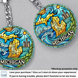 Michigan Stained Glass PNG, USA States Stained Glass Png, Michigan ...