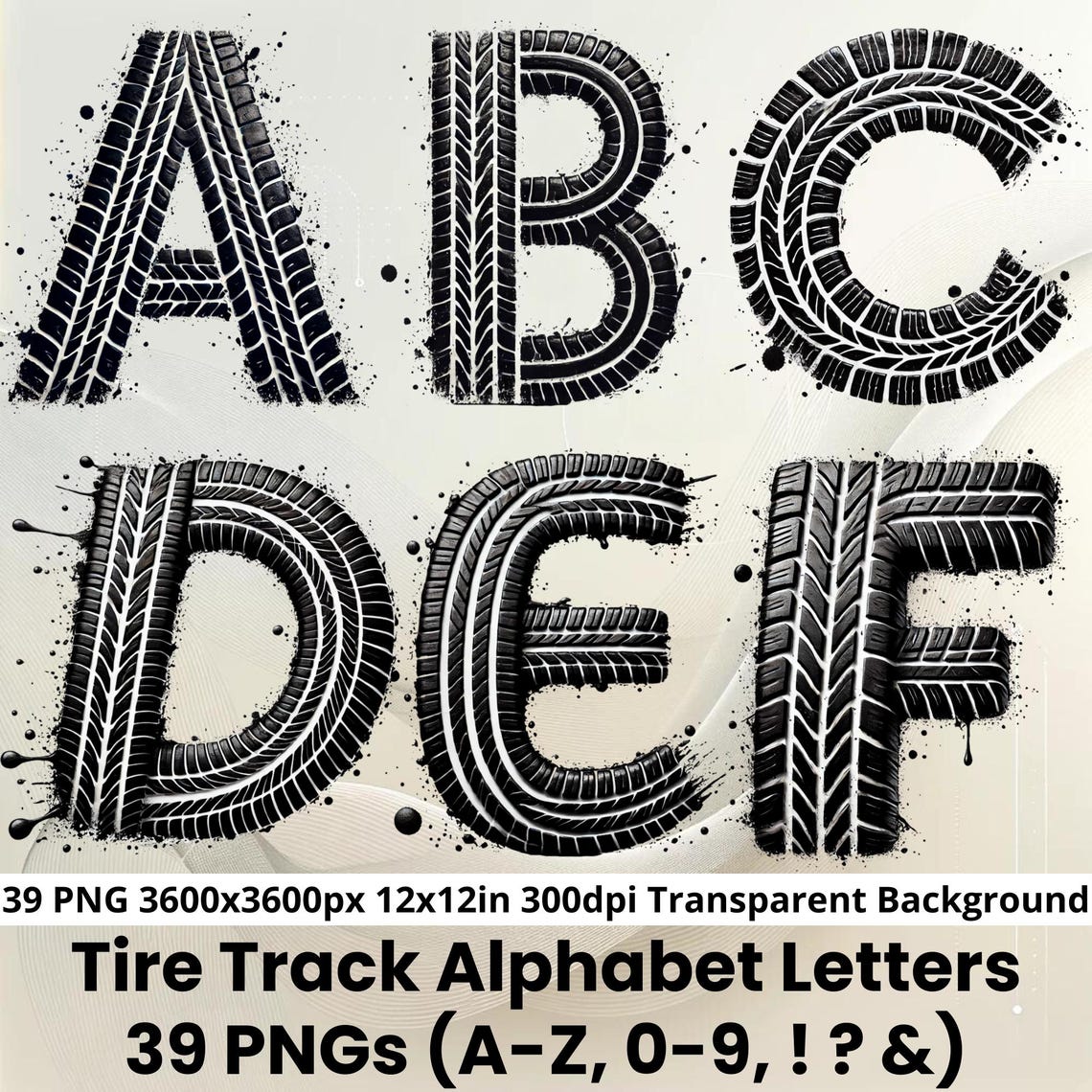 Tire Track Png Tire Track Font Tire Font Tire Letters Racing Letters ...