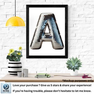 Retro Silver Disco Ball Letters Alphabet Font Png Clipart Groovy ...