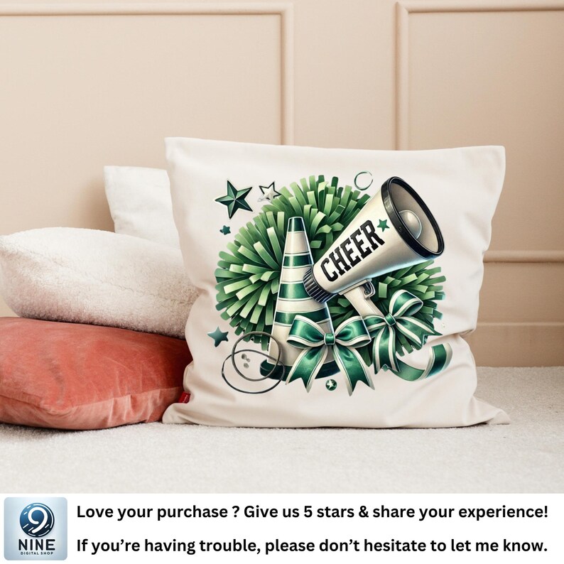 Cheer Green Png White Pom Pom Green Pom Poms Cheer Pom Poms White Cheer ...