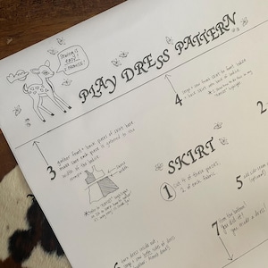 Easy Play Dress Sewing Pattern PHYSICAL Beginner Learn to Sew Babydoll ...