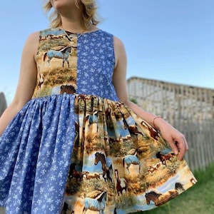 Easy Play Dress Sewing Pattern PHYSICAL Beginner Learn to Sew Babydoll ...