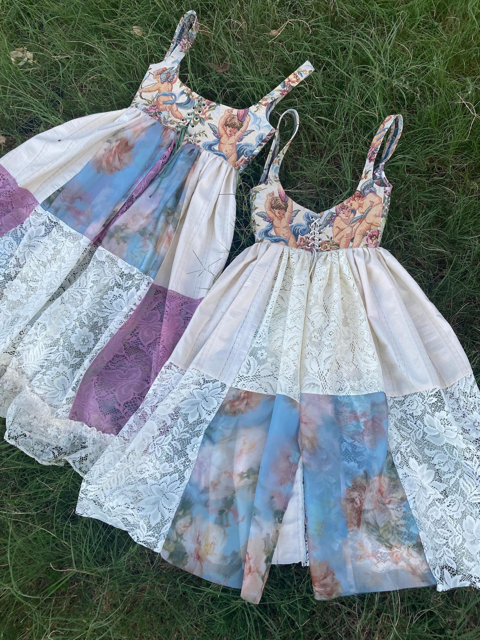 Corset Duster Sewing Pattern Lace Dress Dirndl Belt Cottagecore Pattern ...
