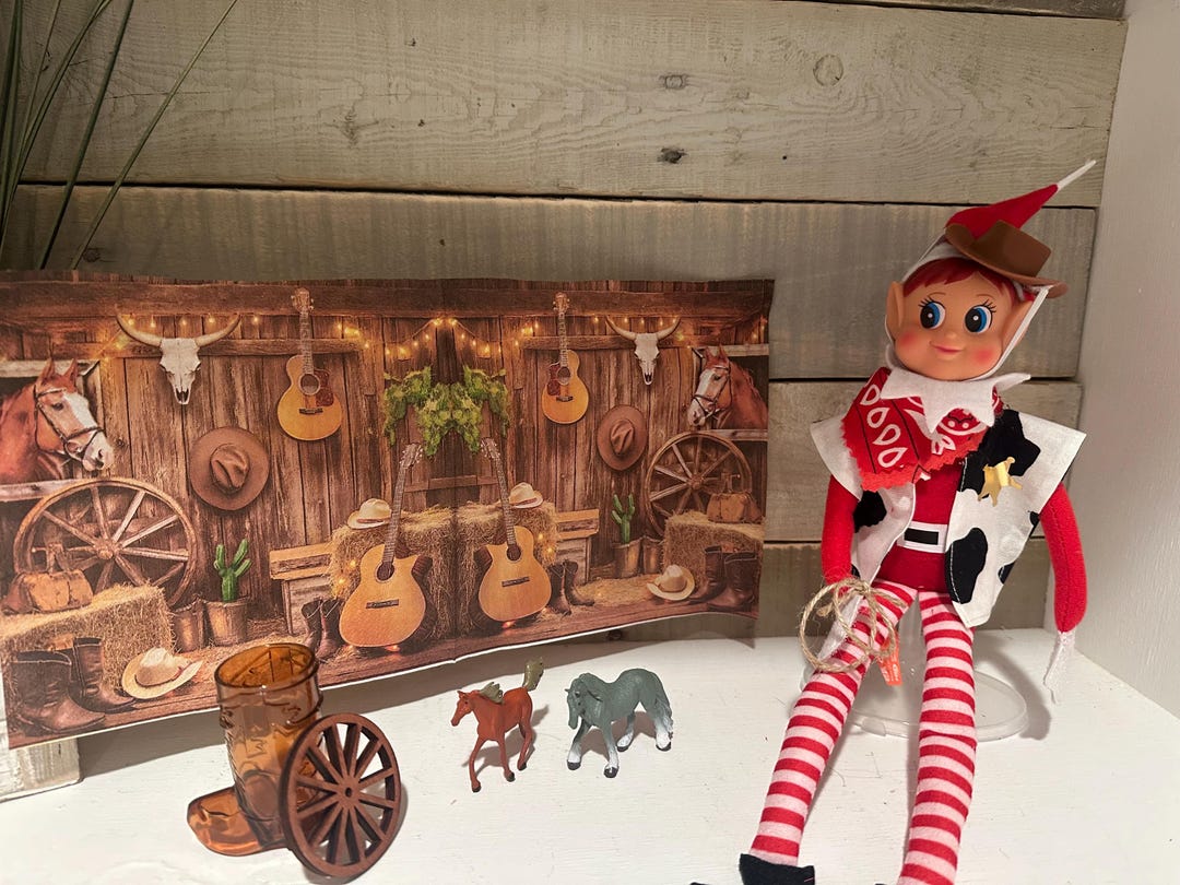 Elf Cowboy Contry Scene - Etsy