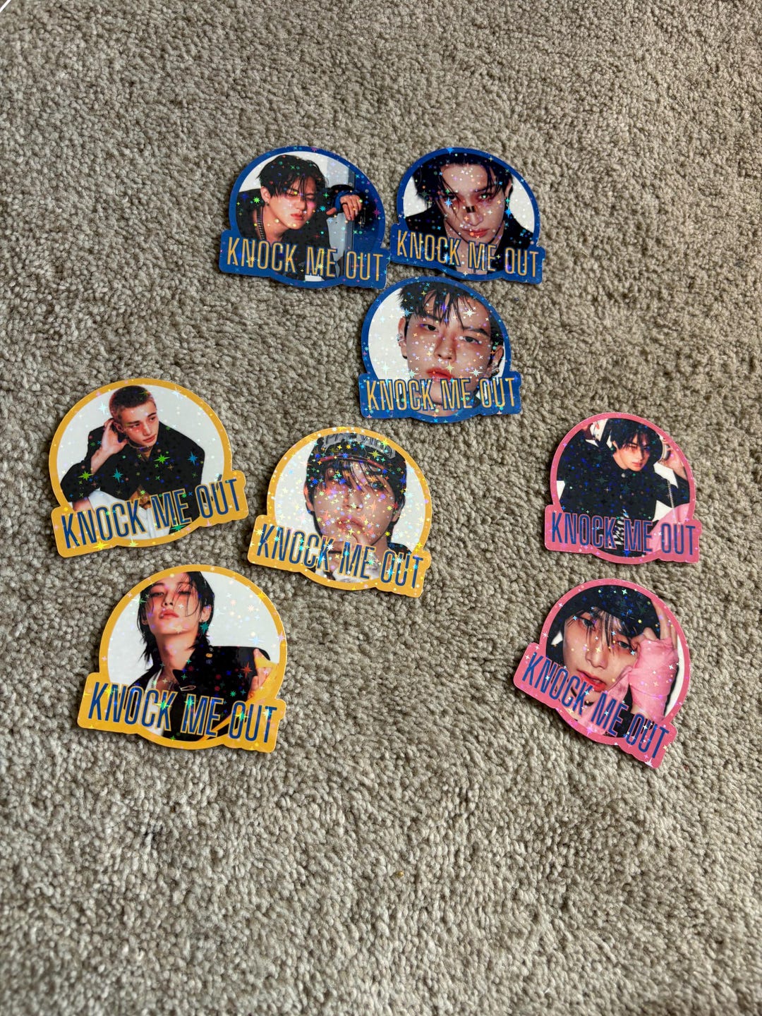Stray Kids Knock Me Out Holographic Stickers | 3” K-pop Vinyl Bias ...