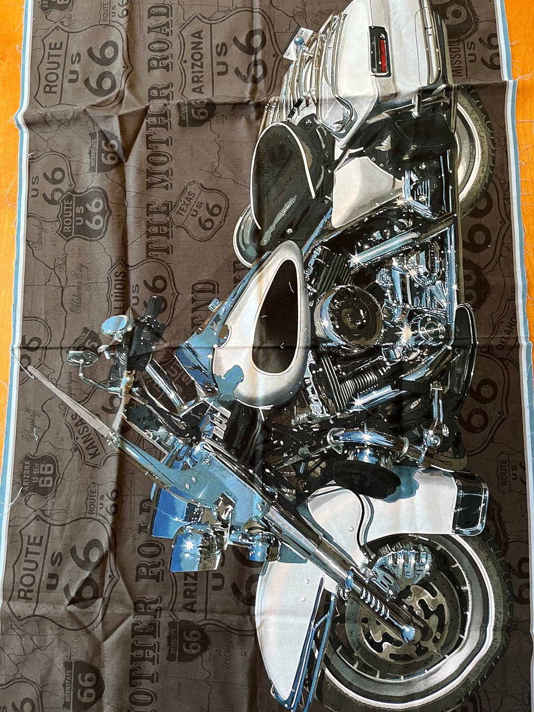 Motorcycle Panel Motorcycle Fabric Panel for Quilt Top - Etsy