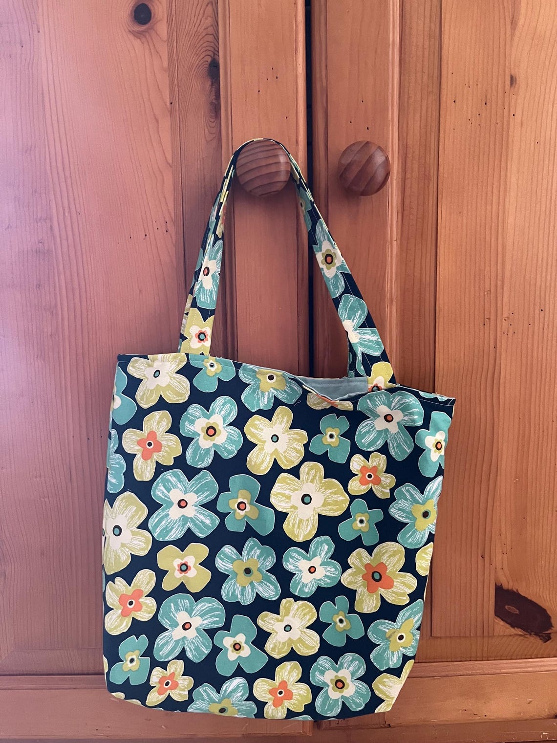Simple Tote Bag Sewing Pattern | Easy Beginner Tote Bag Sewing Pattern ...