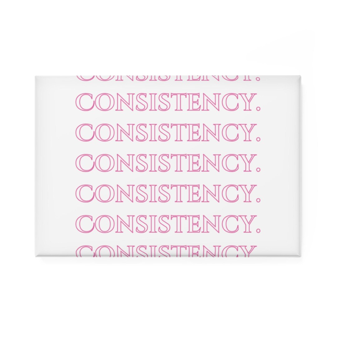 Consistency Magnet | Motivational Quote Magnet | Pink Aesthetic Fridge ...