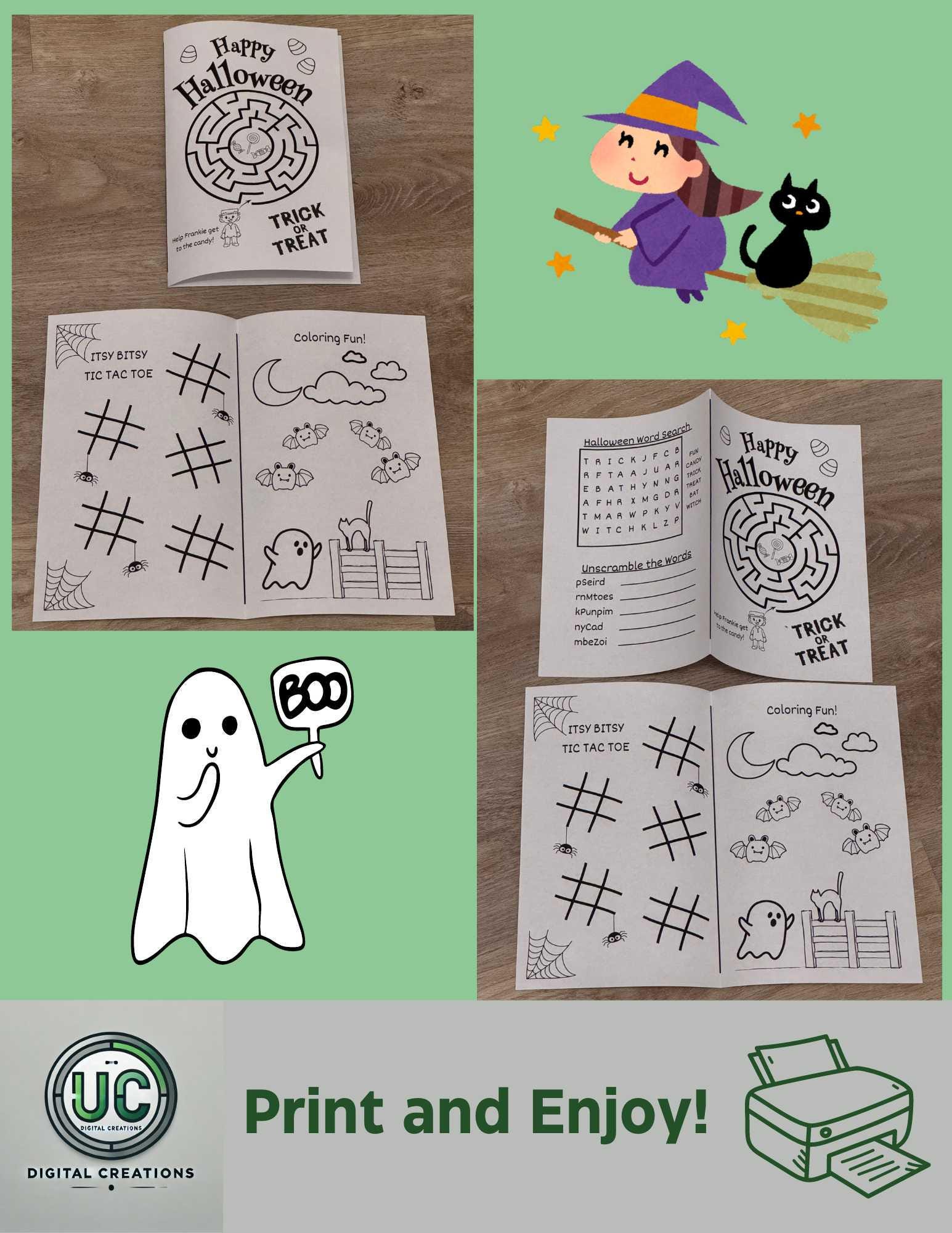 Halloween Activity Booklet Coloring for Halloween Printable Kids ...