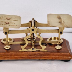 Antique Edwardian Postal Scales With Full Set of Original Weights - Etsy