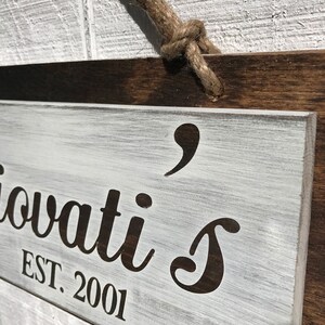 Personalized Name Sign With Date, Established Wedding Date Gift for the ...