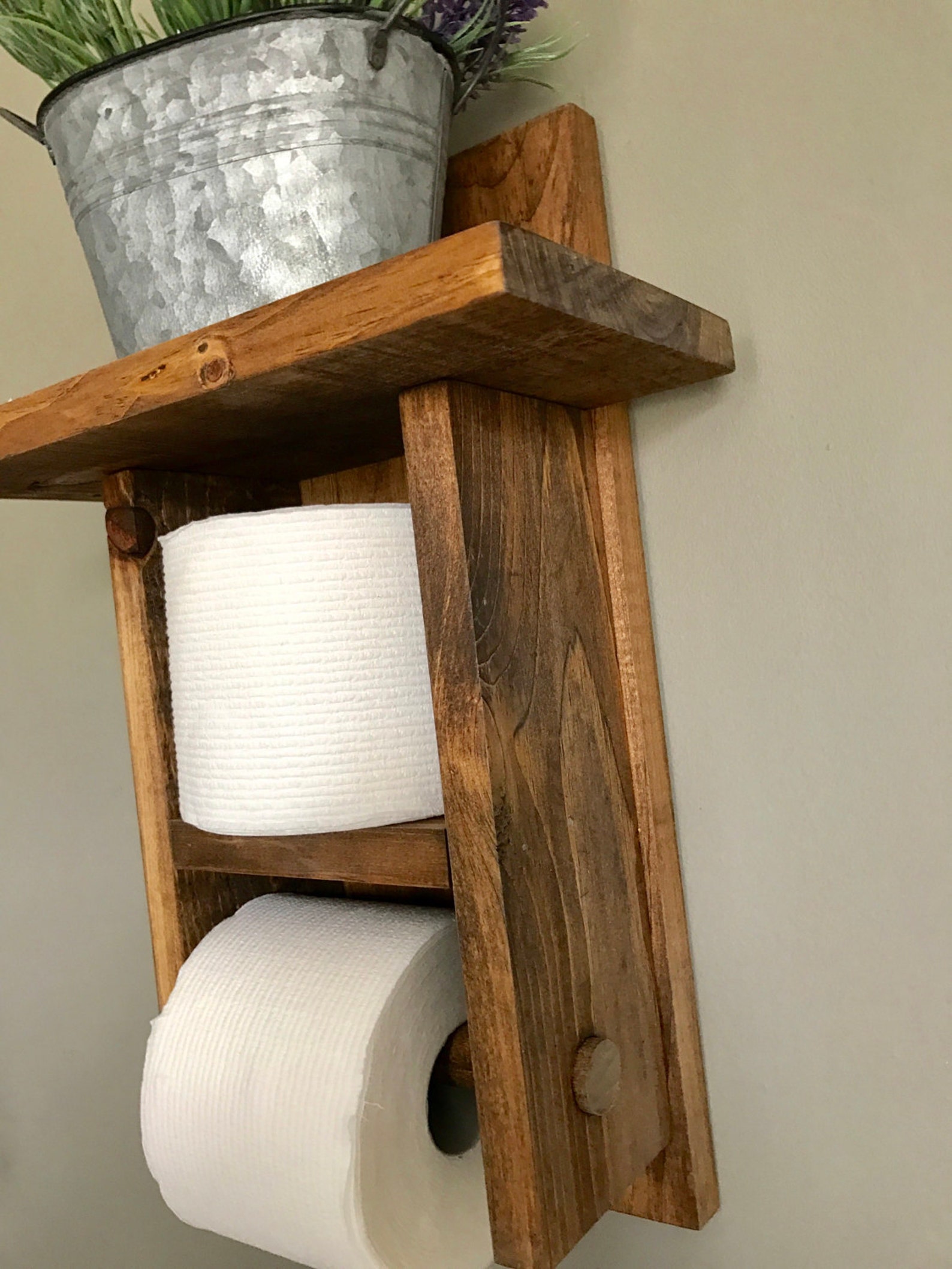 Toilet Paper Holder Farmhouse Toilet Paper Holder Bathroom - Etsy