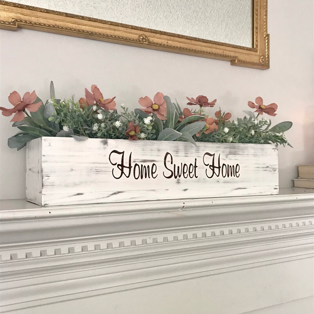 Personalized Wood Sign Box Centerpiece: Custom New Home Gift - Etsy