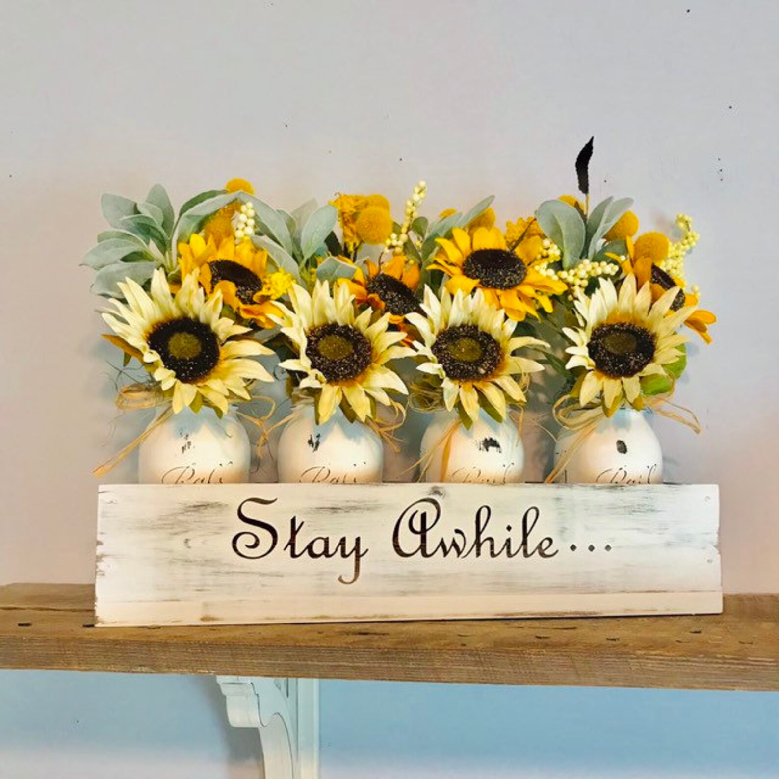 Sunflower Decor Farmhouse Decor Modern Decor Personalized - Etsy