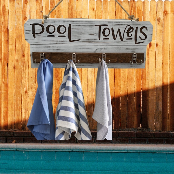 Pool Towel Rack - Etsy