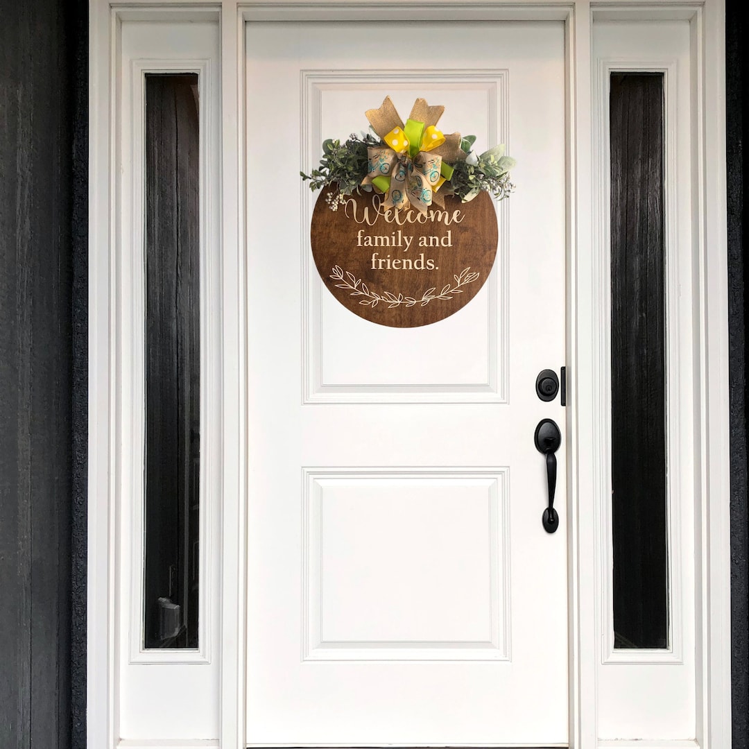 Welcome Home Year Round Front Door Decor and Wreath | Personalized ...