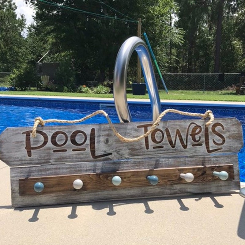 Pool Towel Signs - Etsy