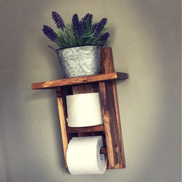 Rustic Bathroom Wall Decor - Etsy