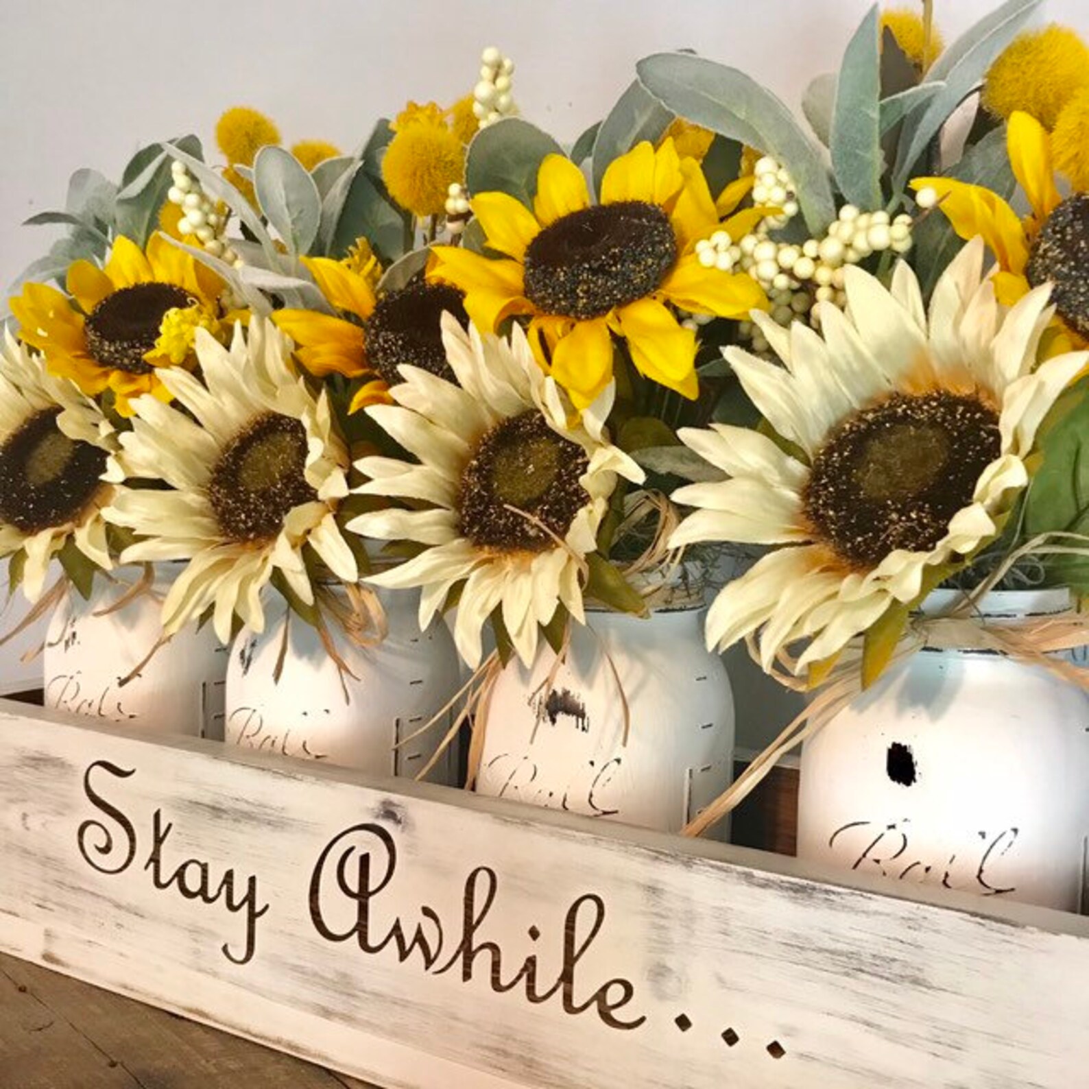 Sunflower Decor Farmhouse Decor Modern Decor Personalized - Etsy